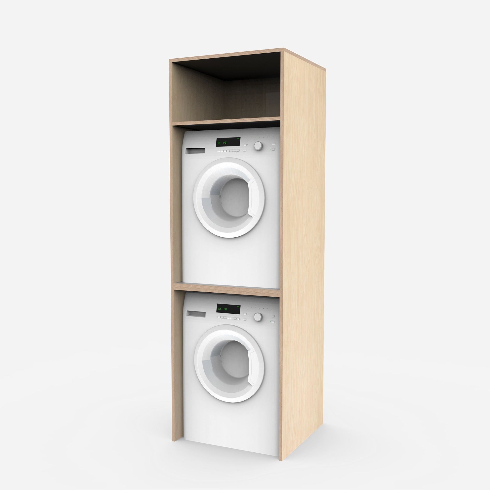 Washing Machine and Dryer Stacking Station Plywood Furniture with Top ...